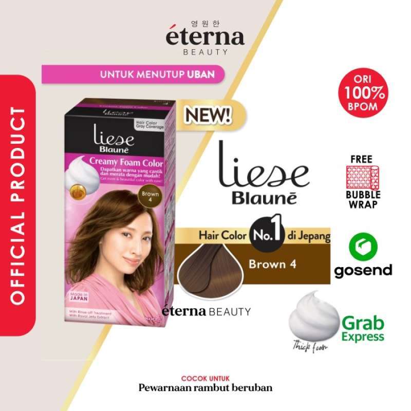 Jual Liese Blaune Creamy Foam Color For Gray Hair Untuk Rambut Beruban ...