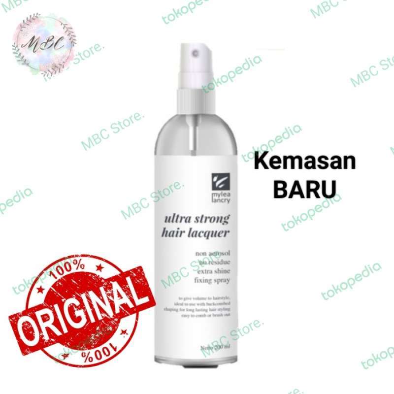Jual Mylea Ultra Strong Hair Lacquer Hairspray Non Aerosol Hairspray ...