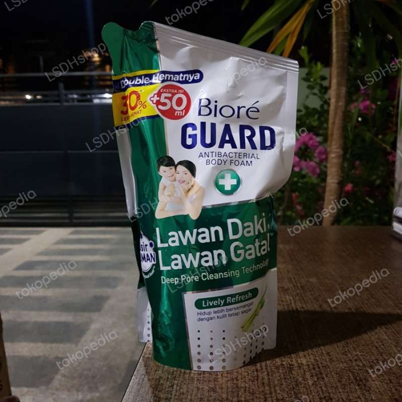Jual Biore Guard Body Foam Wash Lively Refresh Sabun Cair 800ml / 800 ...