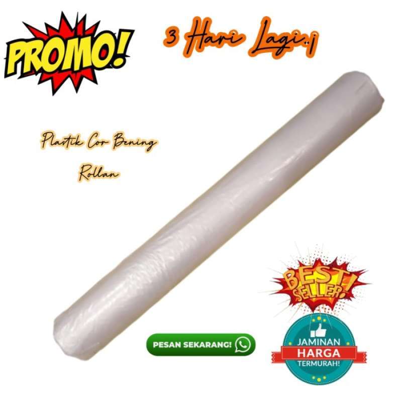Jual Plastik Cor Bening Pe Platik Bangunan 1m X 100 Meter - Harga Per ...