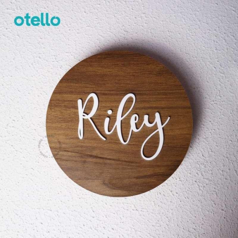 Jual Custom Nama Kayu Pop Up Dekorasi Tulisan Wooden Name Signage ...