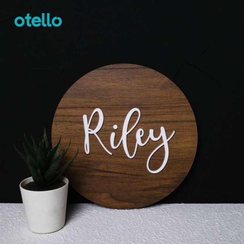 Jual Custom Nama Kayu Pop Up Dekorasi Tulisan Wooden Name Signage ...