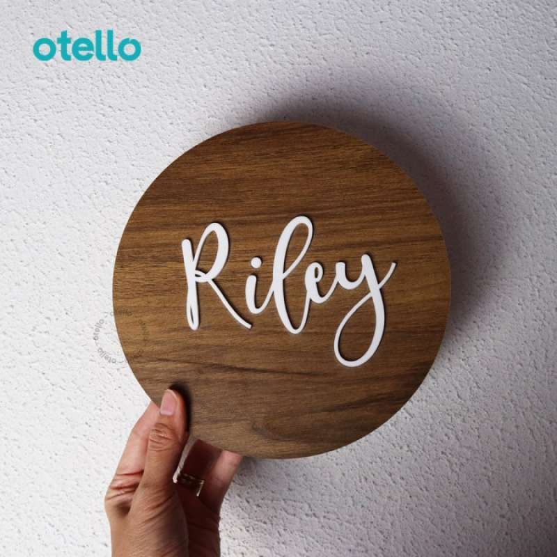 Jual Custom Nama Kayu Pop Up Dekorasi Tulisan Wooden Name Signage ...