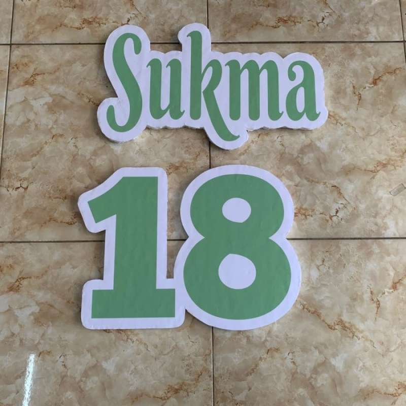 Jual Styrofoam Nama Custom Papan Tulisan Backdrop Birthday Wedding 45 X ...