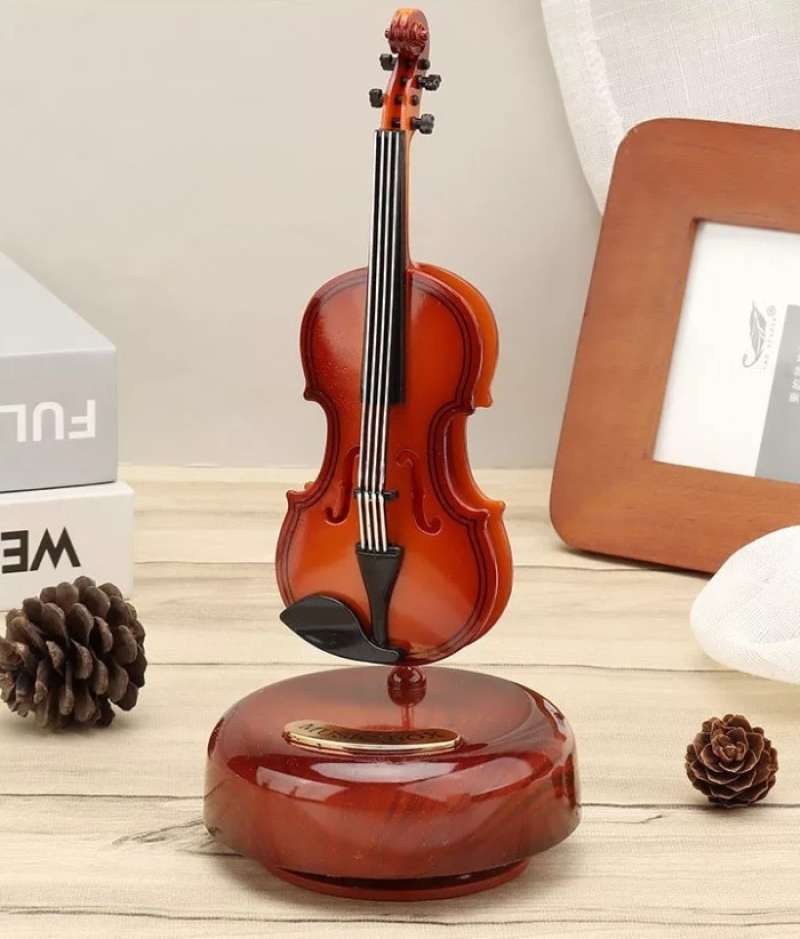 Jual Rotating Musical Box - Musik Box Kotak Musik Model Violin Guitar ...