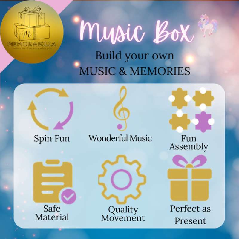 Jual Kotak Musik Carousel Ferris Wheel Balok Susun Mainan Anak Hadiah ...