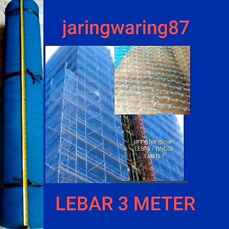 Jual Jaring Proyek Polinet Lebar 3m Pengaman Kontruksi Bangunan/25m X ...