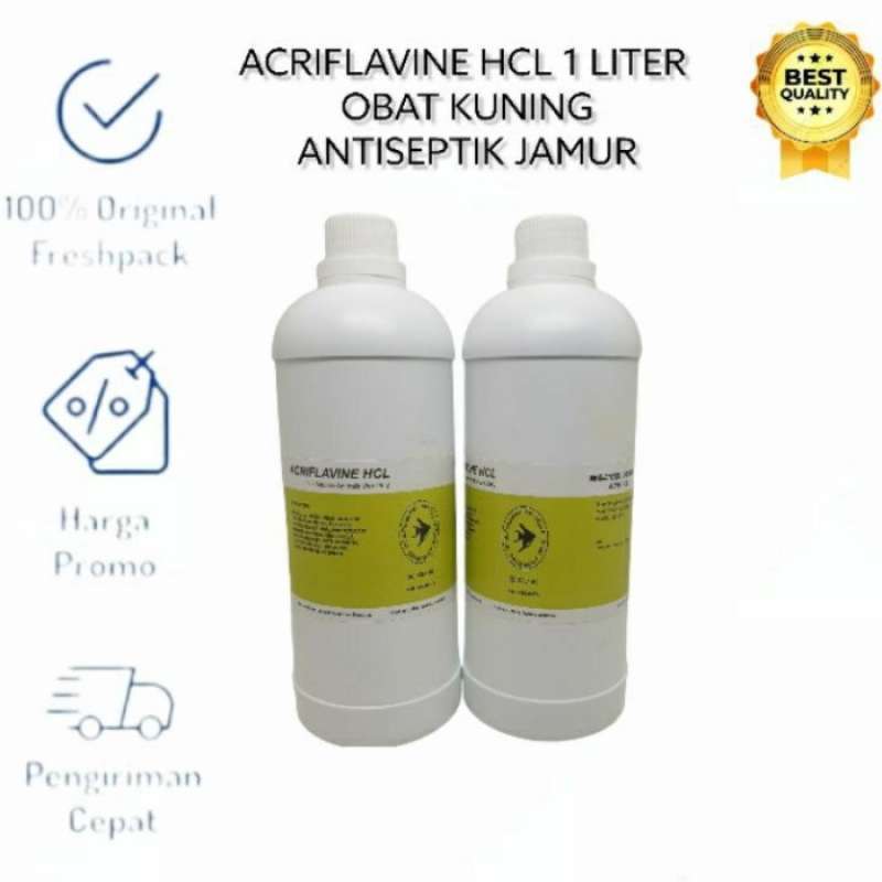 Promo Acriflavine Hcl 1 Liter Obat Kuning Antiseptik Jamur Vitamin Ikan ...
