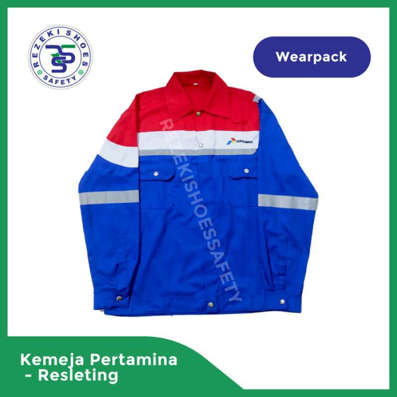 Jual Seragam Pertamina / Kemeja Wearpack / Kemeja Pertamina - Resleting ...