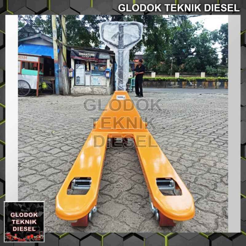 Jual Hand Pallet Handpallet Truck 3 Ton Hand Stacker Lift 3000 Kg Roda Pu - 3 Ton Nylon Di ...