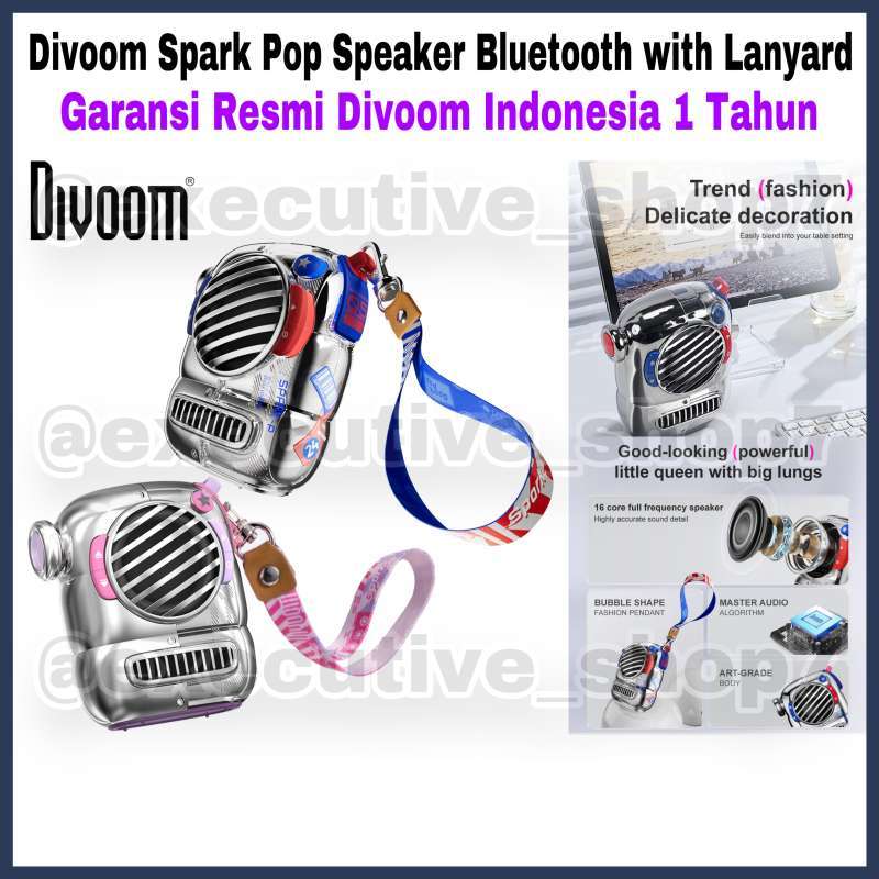 Jual Divoom Spark Pop Speaker Bluetooth With Lanyard - Garansi Resmi ...