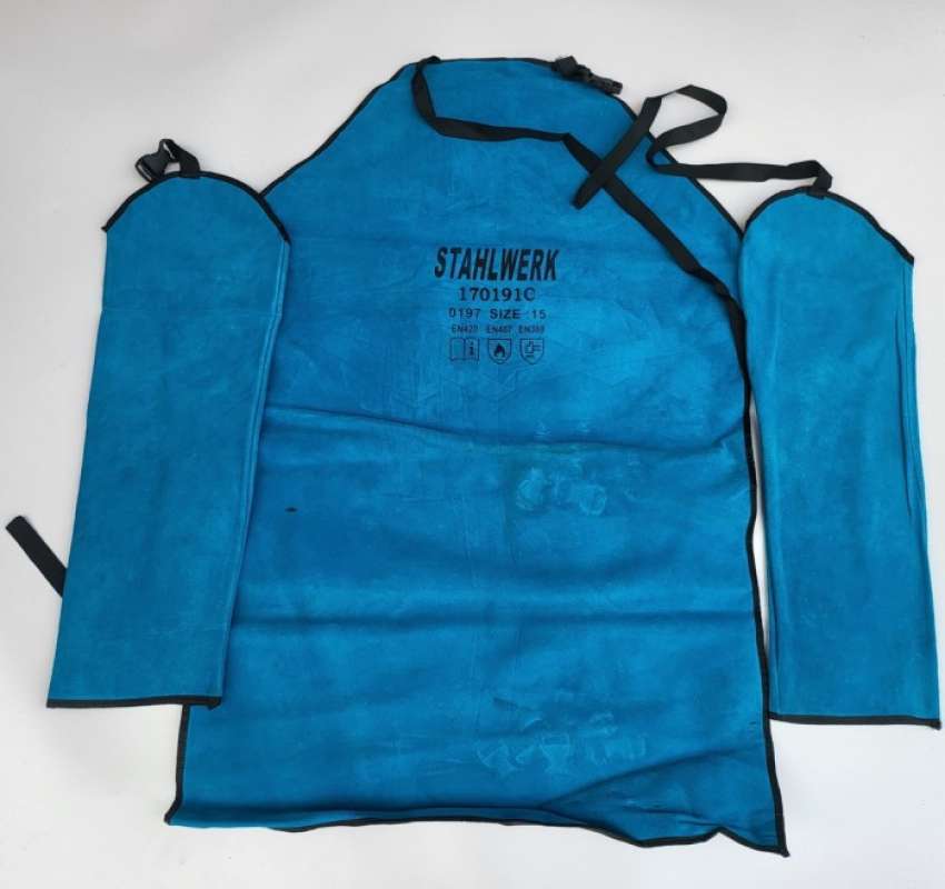 Jual Apron Set Dada Dan Tangan Lengan Stahlwerk Baju Pengaman Las Kulit ...