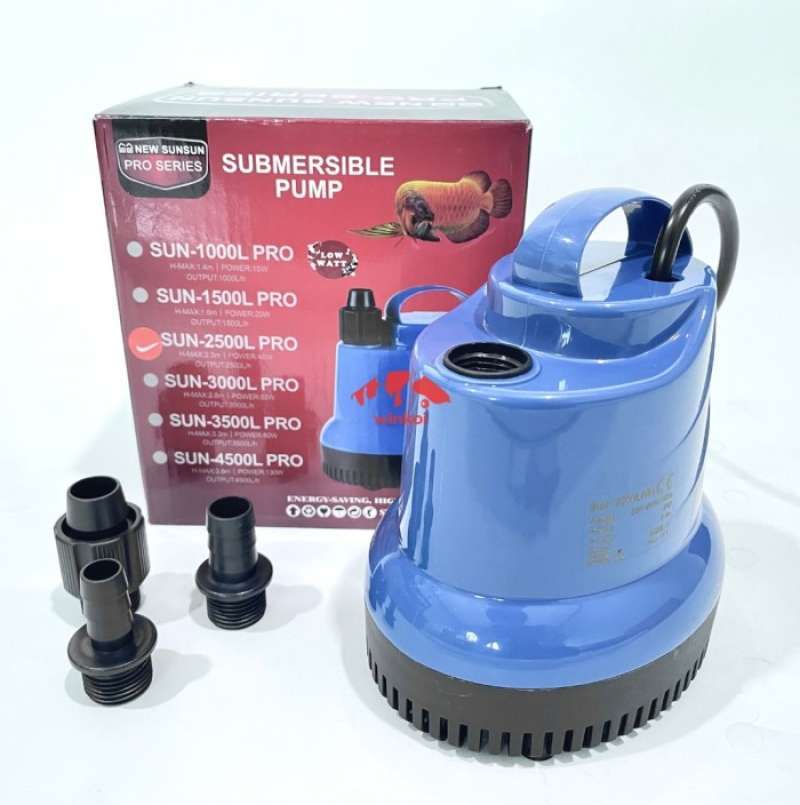 Promo New Sunsun Sun2500 Sun 2500 Liter/jam Pro Pompa Celup Kolam ...