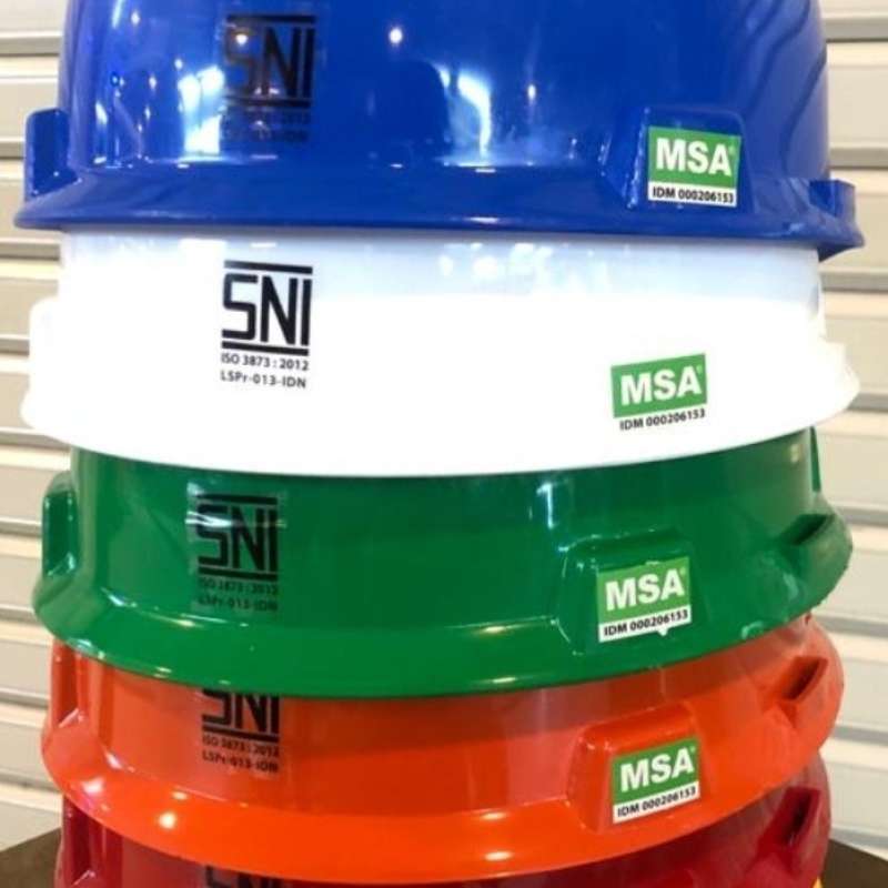 Jual Helm Msa Sni Fastrack Inner Sarang Putar Safety Proyek Asli V Gard ...