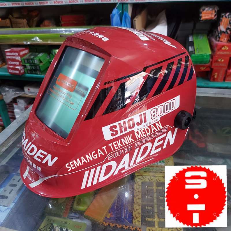 Jual Helm Kedok Las Otomatis Welding Auto Dark Full Face Shoji 8000 ...
