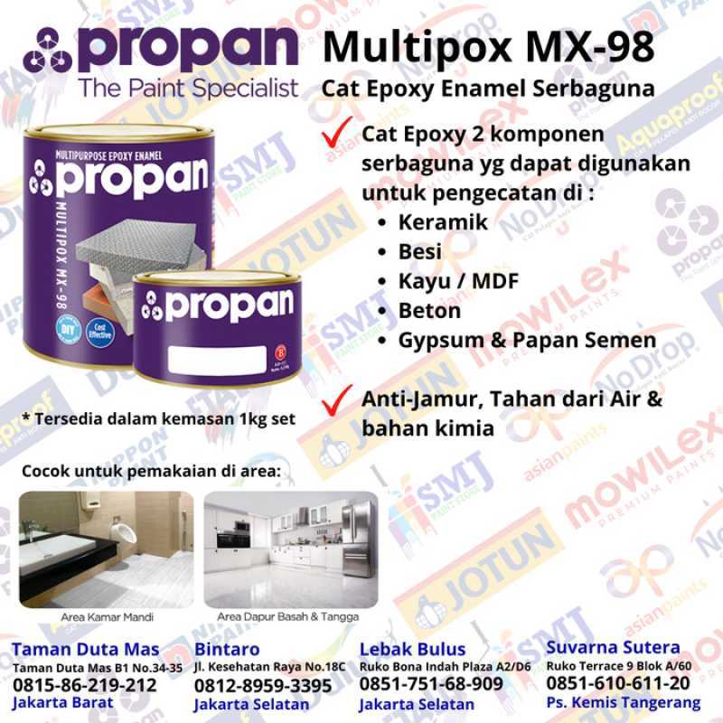 Jual Cat Lantai Keramik Tahan Air Kimia Epoxy Propan Multipox Mx 98 2k ...