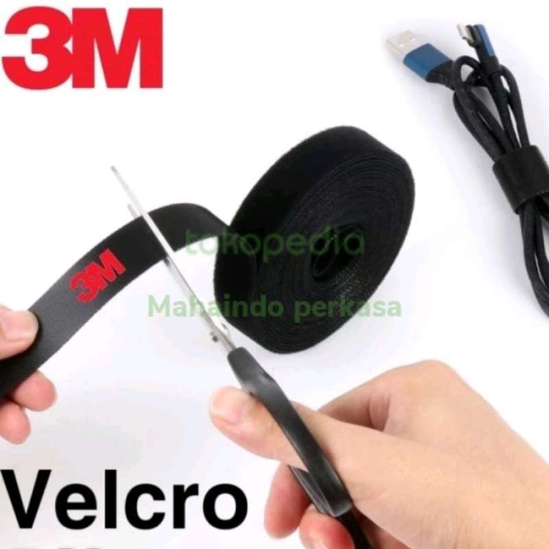 Jual 3m Velcro Pengikat Kabel - Hook And Loop 1 Roll Di Seller Raindrop ...
