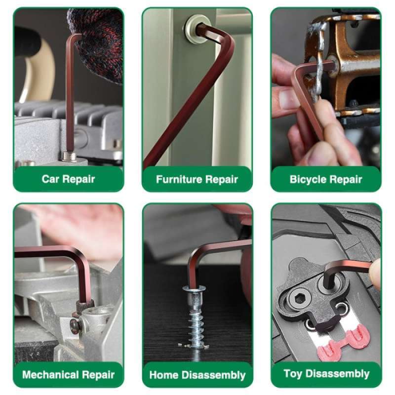 Jual Isku Kunci L Hey Key Set Lengkap Flat End Hex Key 9 Piece Di ...