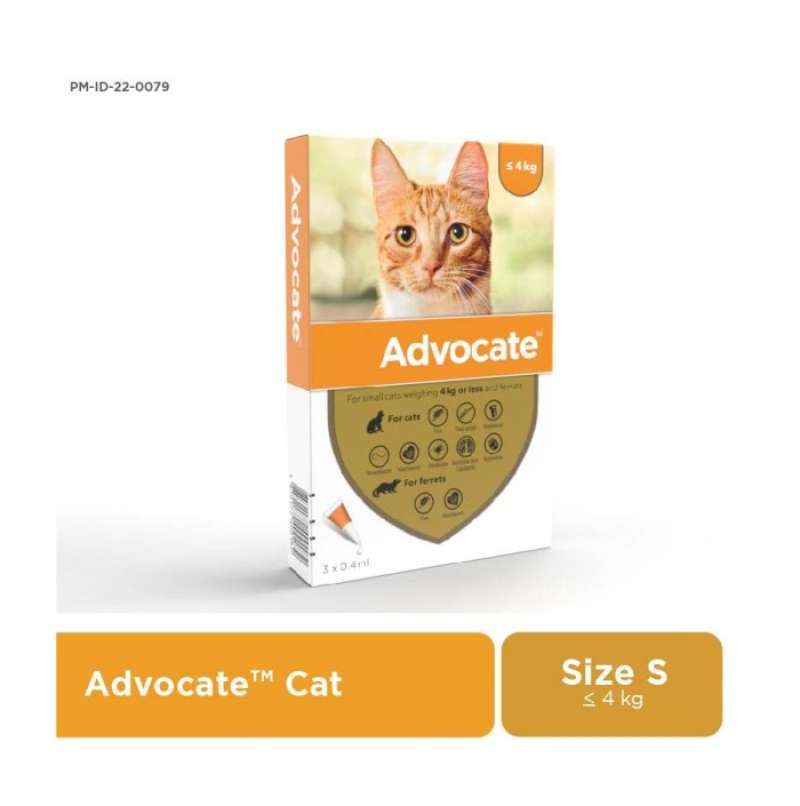 Promo Advocate Cat For Small Cat Up To 4kg, 1 Tube 0.4 Ml Diskon 23% Di ...