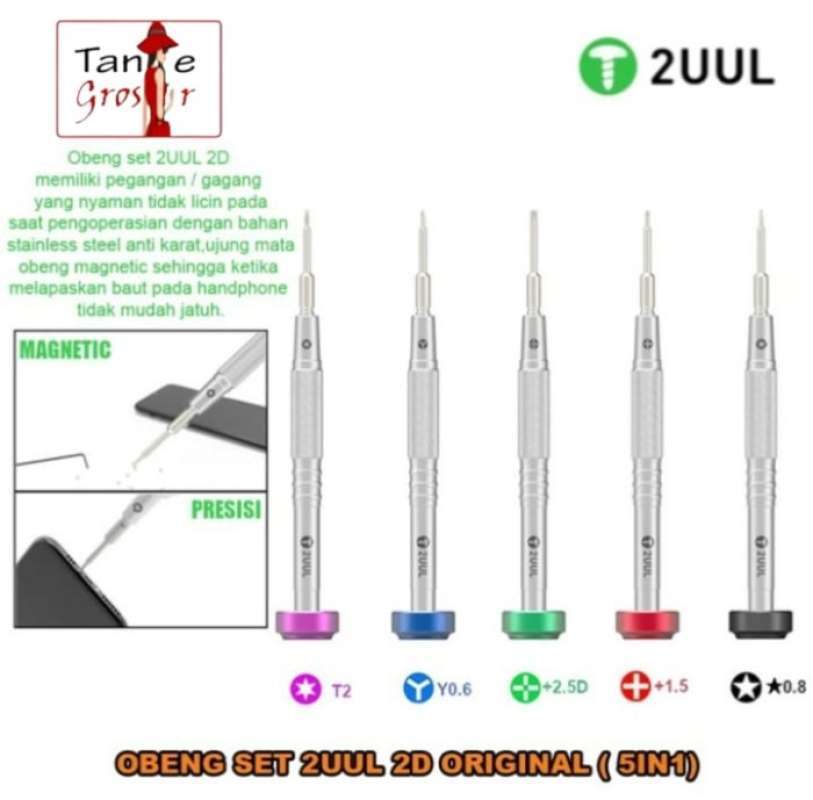 Jual Obeng Set Satuan 2uul 2d Tri-point Screwdriver High Quality ...
