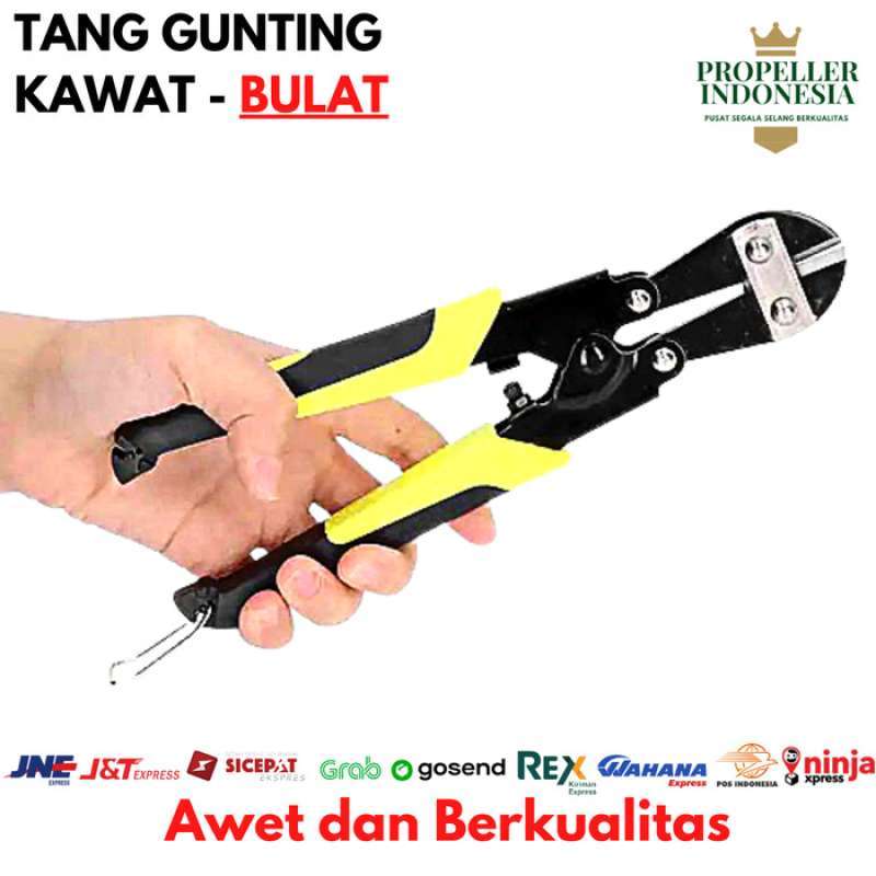 Jual Tang Gunting Kawat Besi Kabel Pemotong Baja Bolt Cutter 8 Inch ...