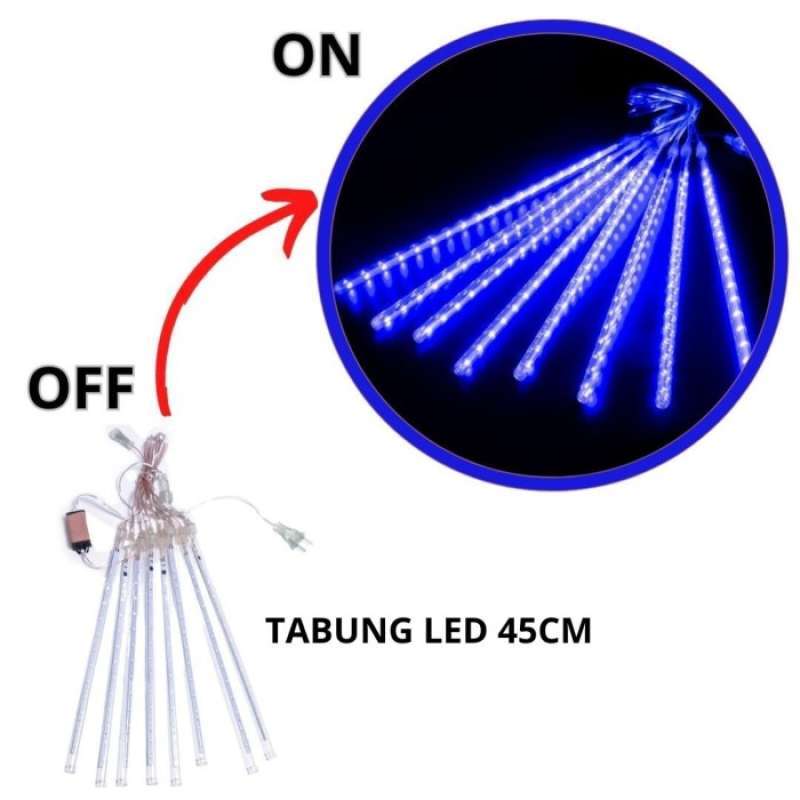 Jual Lampu Meteor Led Isi 8 Tabung/45cm Lampu Hias Meteor Panjang 4,5 ...