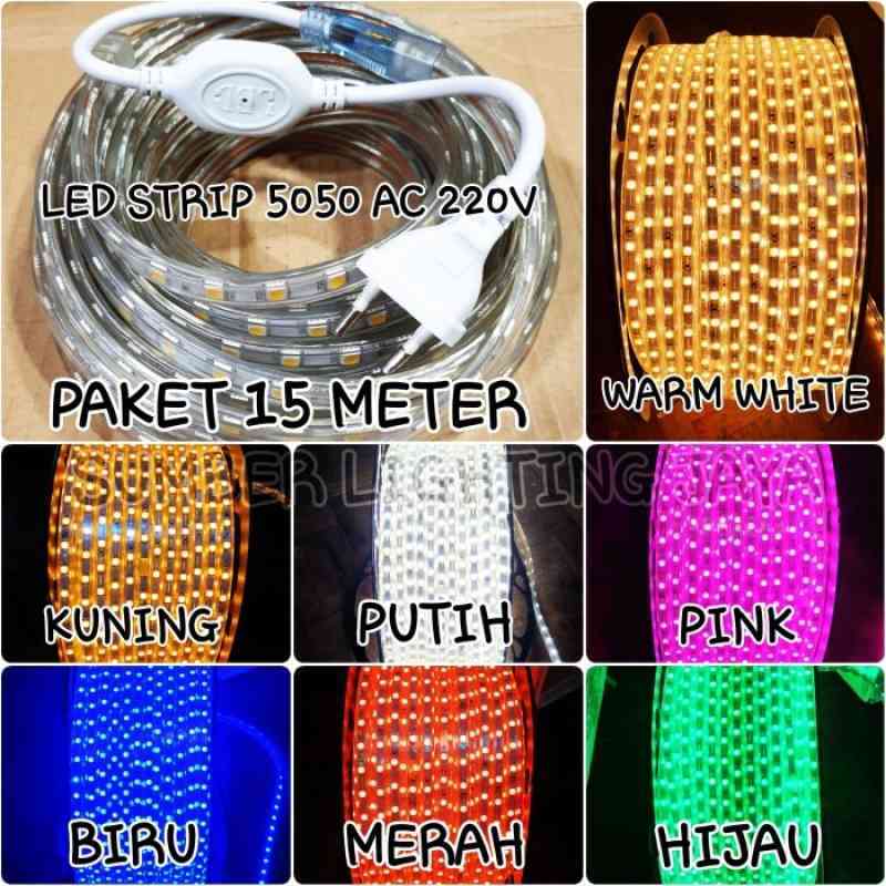 Jual Paket 15m Lampu Led Strip 5050 Smd / Led Strip 5050 Smd Khusus Per ...