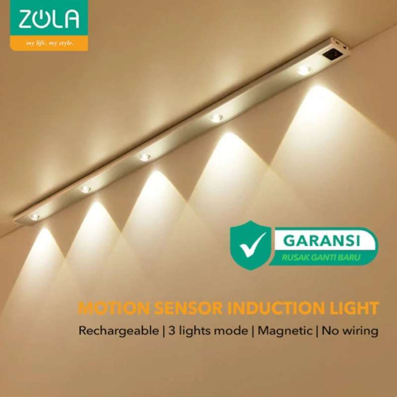 Jual Zola Lampu Malam Sensor Gerak Otomatis Led Lamp Motion Cabinet ...