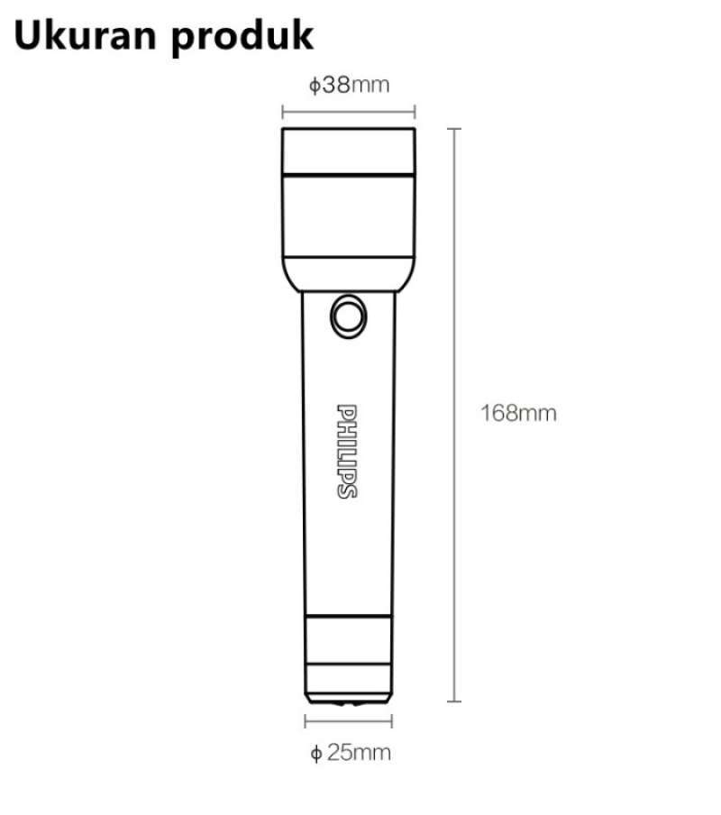 Jual Philips Lampu Senter Led / Senter Police Swat Flashlight Super ...