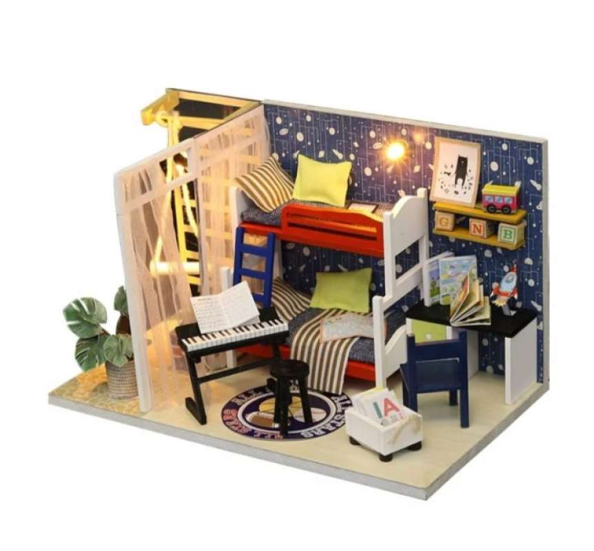 Promo Diy Miniature House Doll Diy Miniatur Rumah Mini House Rumah ...