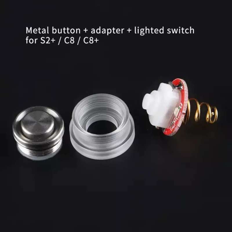 Jual Light Switch Metal Convoy 16mm S2 S2+ C8 C8+ S21a - Orange Di ...