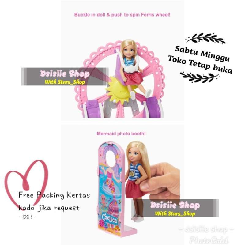Promo Barbie Club Chelsea Doll And Carnival Playset Mattel Diskon 23% ...