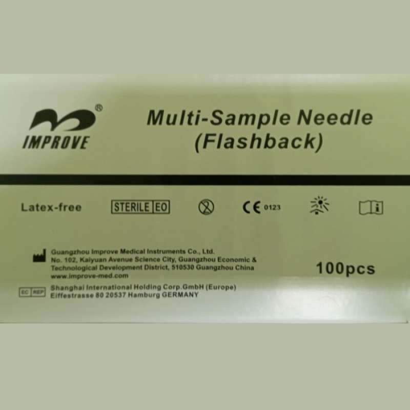Promo Improve Flashback 22g X 1 Blood Collection Needle Isi 100 Diskon ...