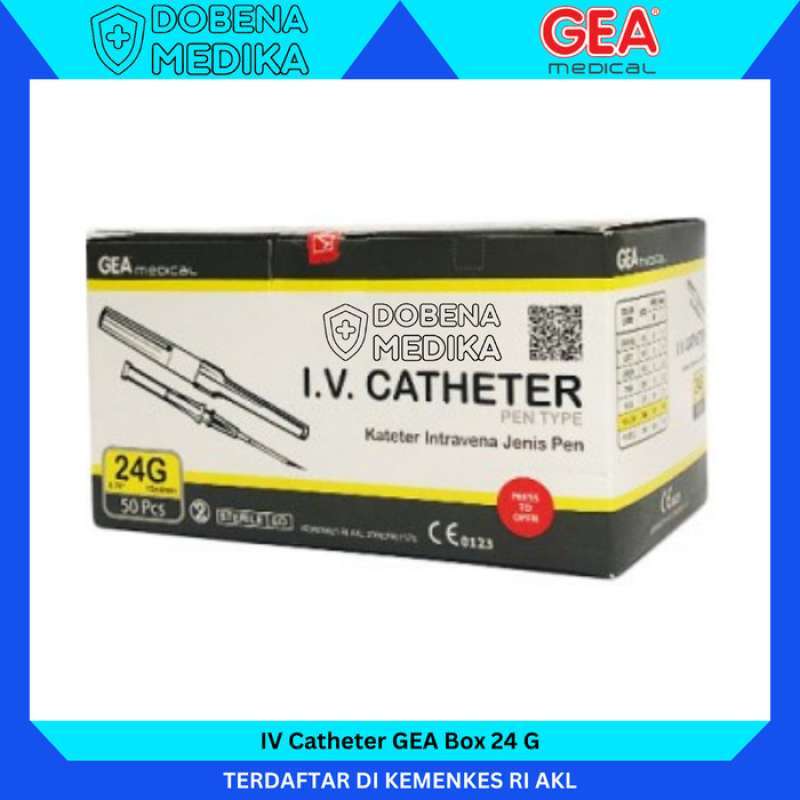 Promo Iv Catheter Gea 18 20 22 24 26 G Kateter Intravena Box Diskon 23% ...
