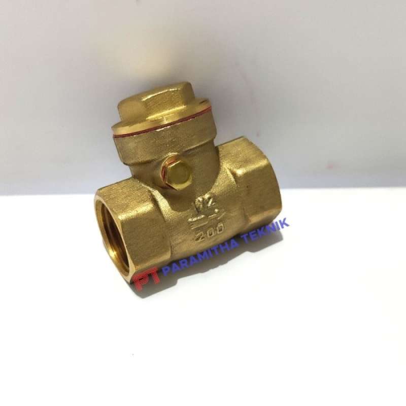 Jual Check Valve 1/2 Inch / Swing Check Valve/ Klep Tabok 1/2 Sailing ...
