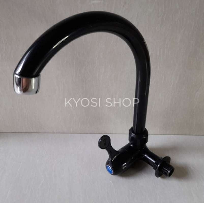 Jual New Soligen Kran Angsa W22 Pvc Keran Air Cuci Piring Dapur Putih ...