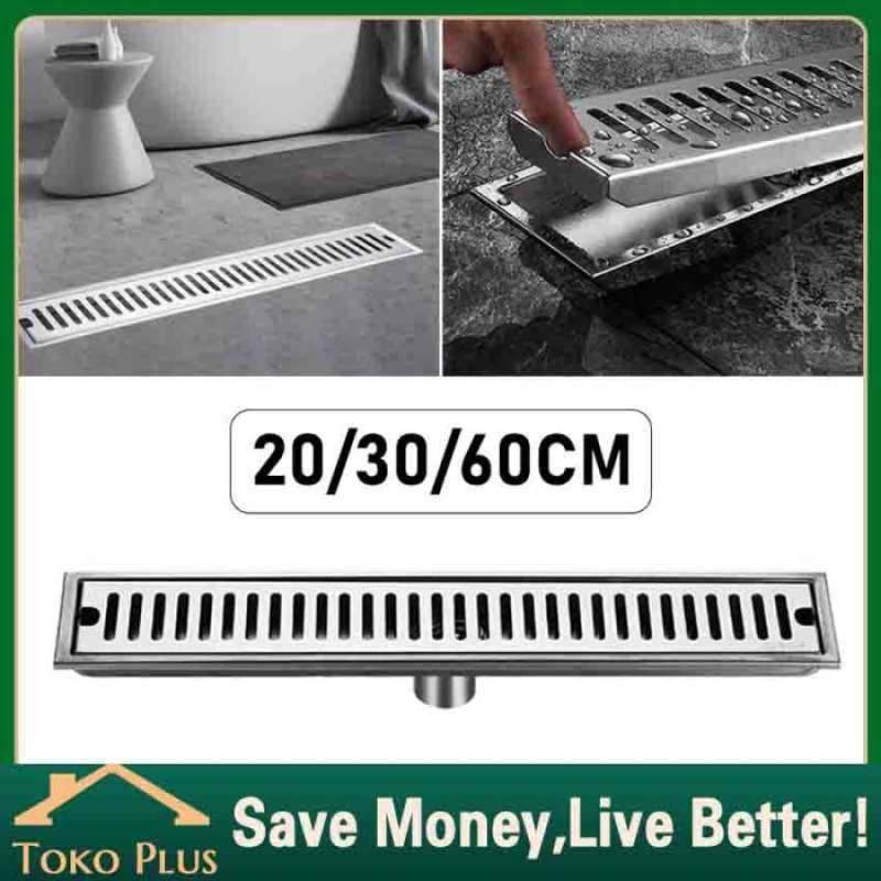 Jual Floor Drain Panjang 20/30/60 Cm Stainless 304 Saringan Got Kamar ...