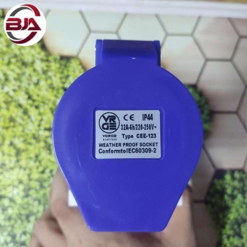 Jual Bestseller Cee 123 3pole 32a Industrial Surface Mounting Socket ...