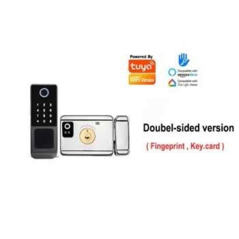 Jual Smart Door Lock Fingerprint Password Swipe Card Waterproof - G23 ...