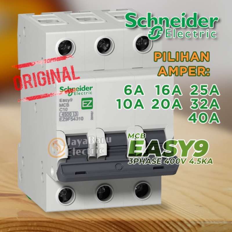 Jual Mcb Schneider Easy9 3p 6a 10a 16a 20a 25a 32a 40a 4.5ka Sni - 40a Di Seller Aghanim ...