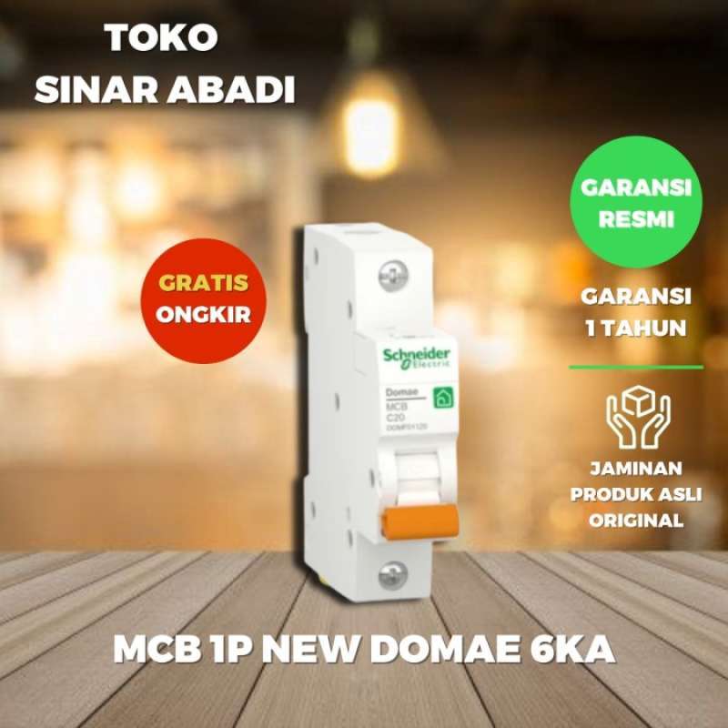Jual Mcb New Domae 6ka Schneider 1p 1 Phase 2a 4a 6a 10a 16a 20a 25a 32a 40a 50a 63a - 10a Di ...
