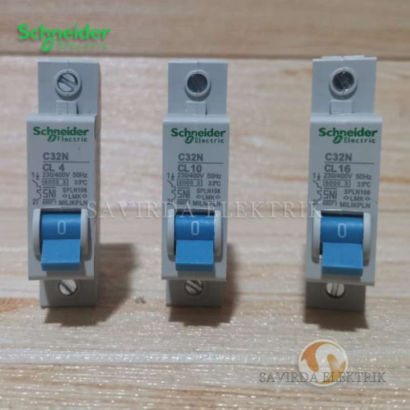 Jual Mcb Schneider 1 Phase Pin Biru 2a 4a 6a 10a 16a 20a 25a 32a - 6a Di Seller Shin Store ...