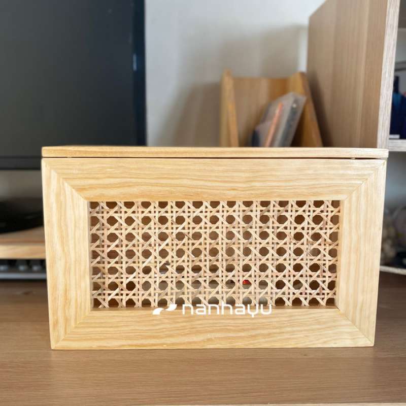 Jual Tempat Stop Kontak Colokan Kabel Charger Organizer Box Kayu Dan ...