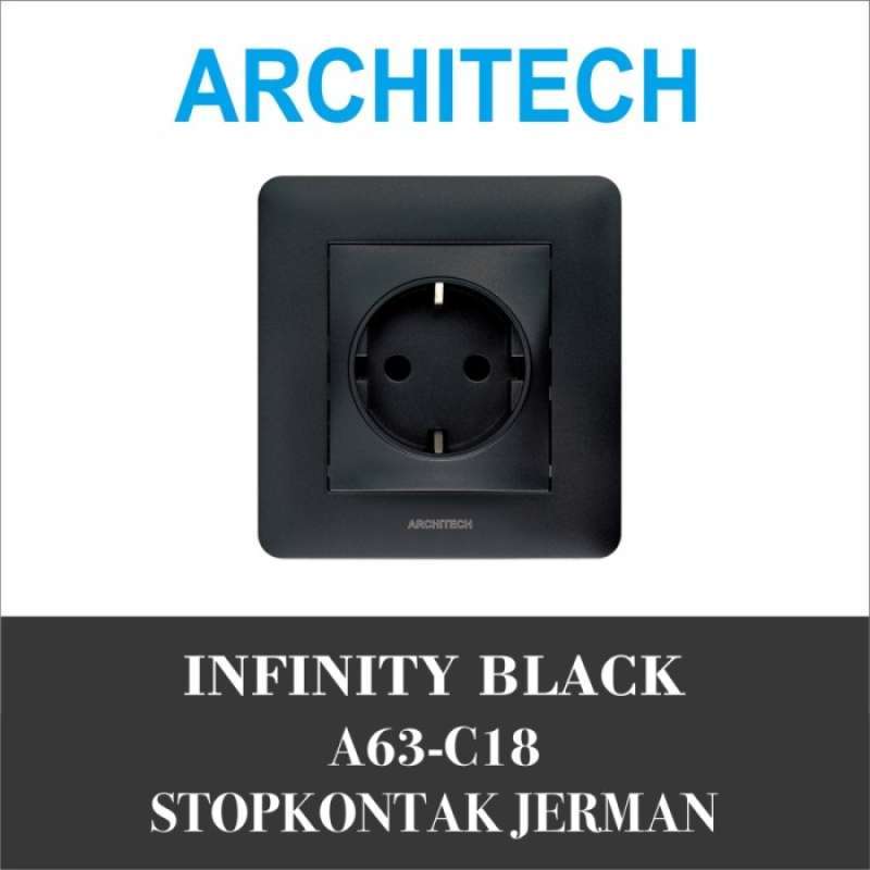 Jual Stopkontak Stop Kontak Hitam Black Series Architech Infinity A63 - Kotak Ac Di Seller Shin ...