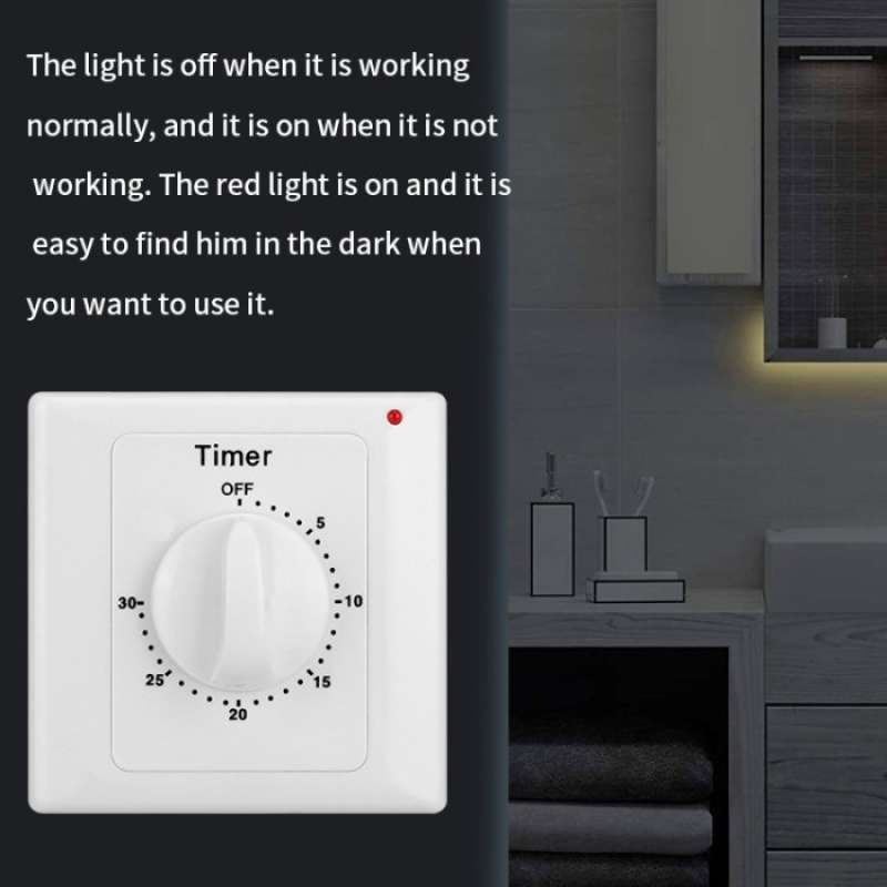 Jual Timer Saklar Switch Kontrol Mekanik 30 60 120 Menit - 60m Di ...