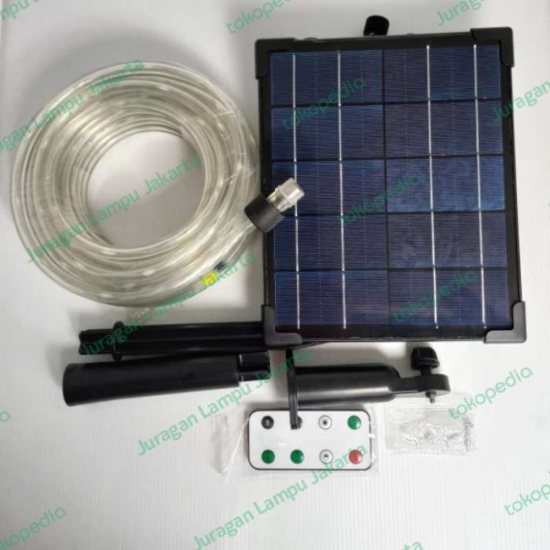 Jual Led Strip Selang Solar Cell Tancap Lampu Strip Solar Panel 10m Di ...