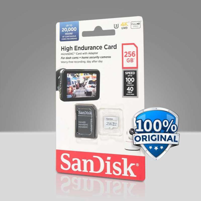 Jual High Endurance Microsd Uhs-i Class 10 U3 100mb/s Sdsqqnr Kartu ...