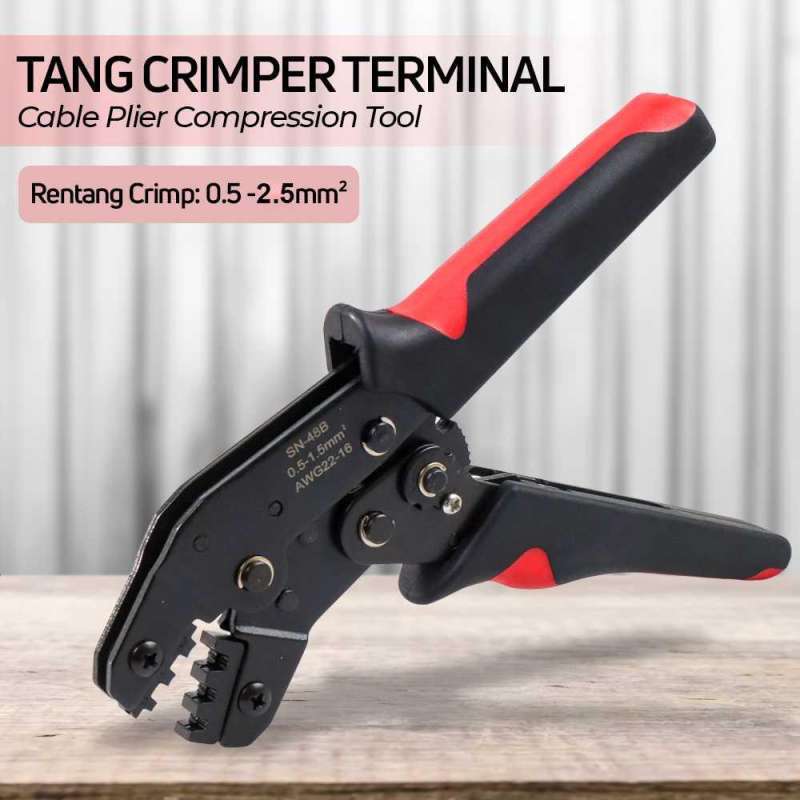 Jual Cinlinele Tang Crimper Terminal Cable Plier Compression Tool Sn ...