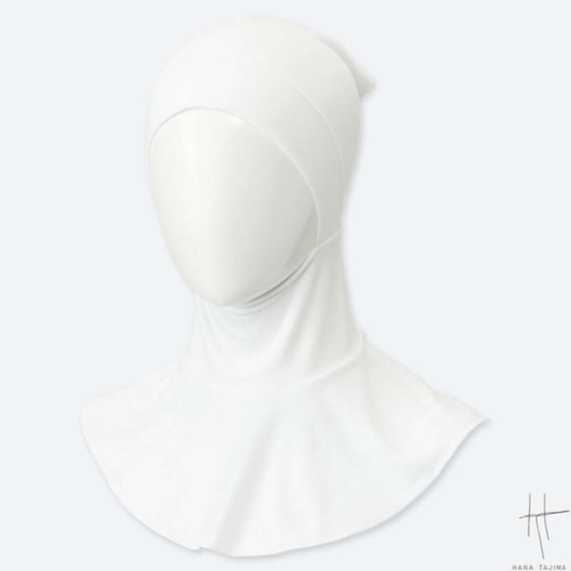 Jual Uniqlo X Hana Tajima Airism Inner Hijab Ninja Original - Putih Di ...
