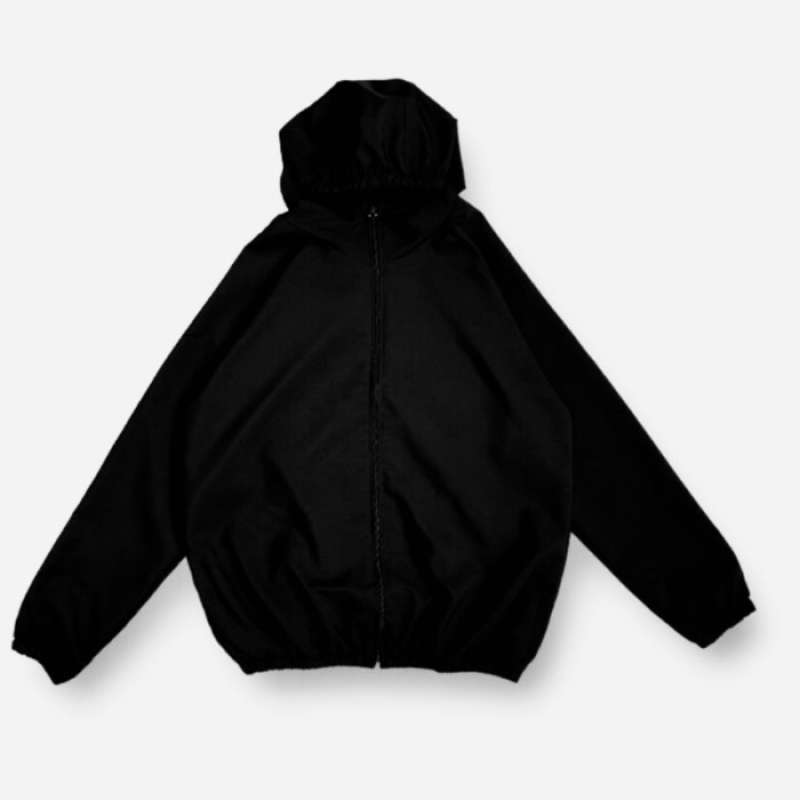 Promo Jaket Parasut Jumbo Pria Taslan Anti Air - Hitam, M Diskon 23% Di ...